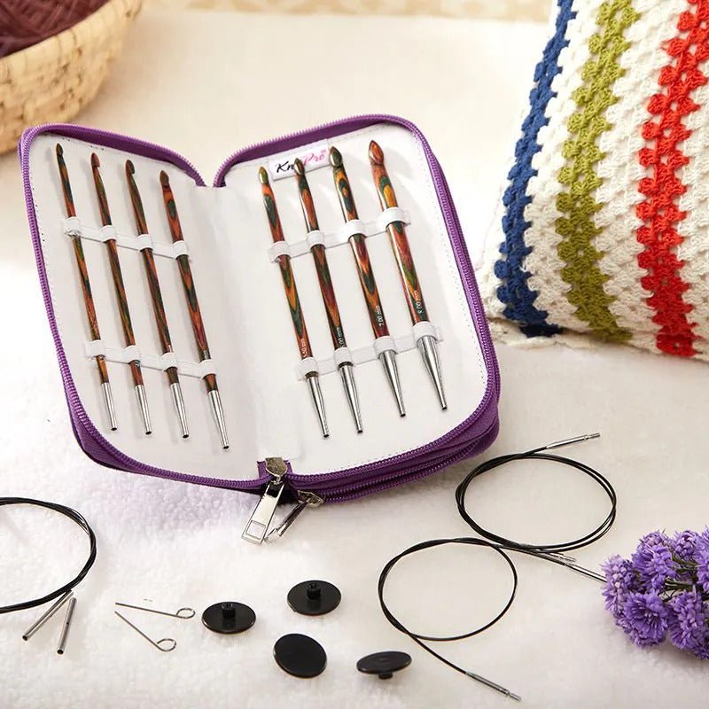 Symfonie Knit Pro Wooden Tunisian Crochet Hook Set - Knit Pro - Wool and Knitting – Laine et Tricot