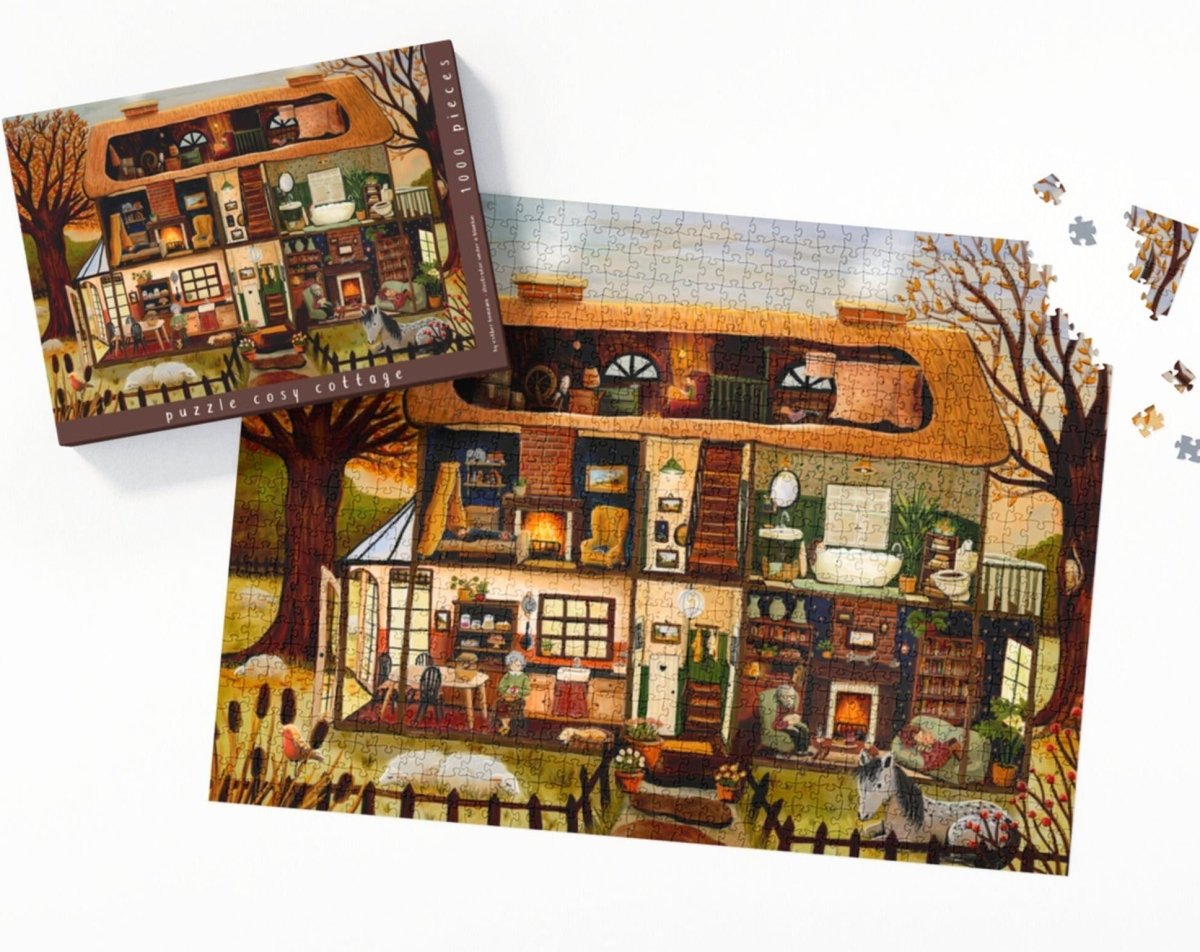 Cozy Cottage Puzzle - Esther Bennink - Wool and Knitting – Laine et Tricot
